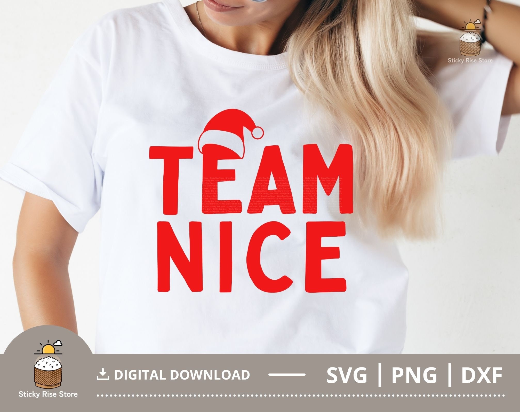 Team Nice Team Naughty Svg Bundle, Christmas Svg, Naughty List Svg, Funny Christmas Shirt, Cut ...