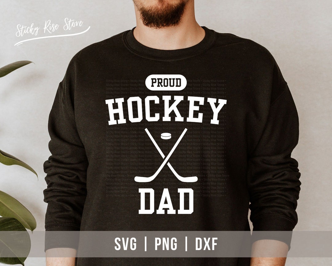 Proud Hockey Dad Svg Png Dxf, Hockey Life, Hockey Svg, Ice Hockey Daddy ...