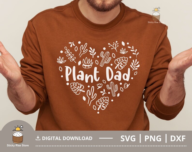 Plant Dad Svg Png, Plants Heart Svg, Plant Daddy Svg, Gardening Svg ...