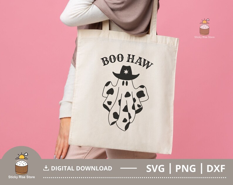 Boo Haw SVG PNG Cowboy Ghost Svg Western Ghost Svg - Etsy