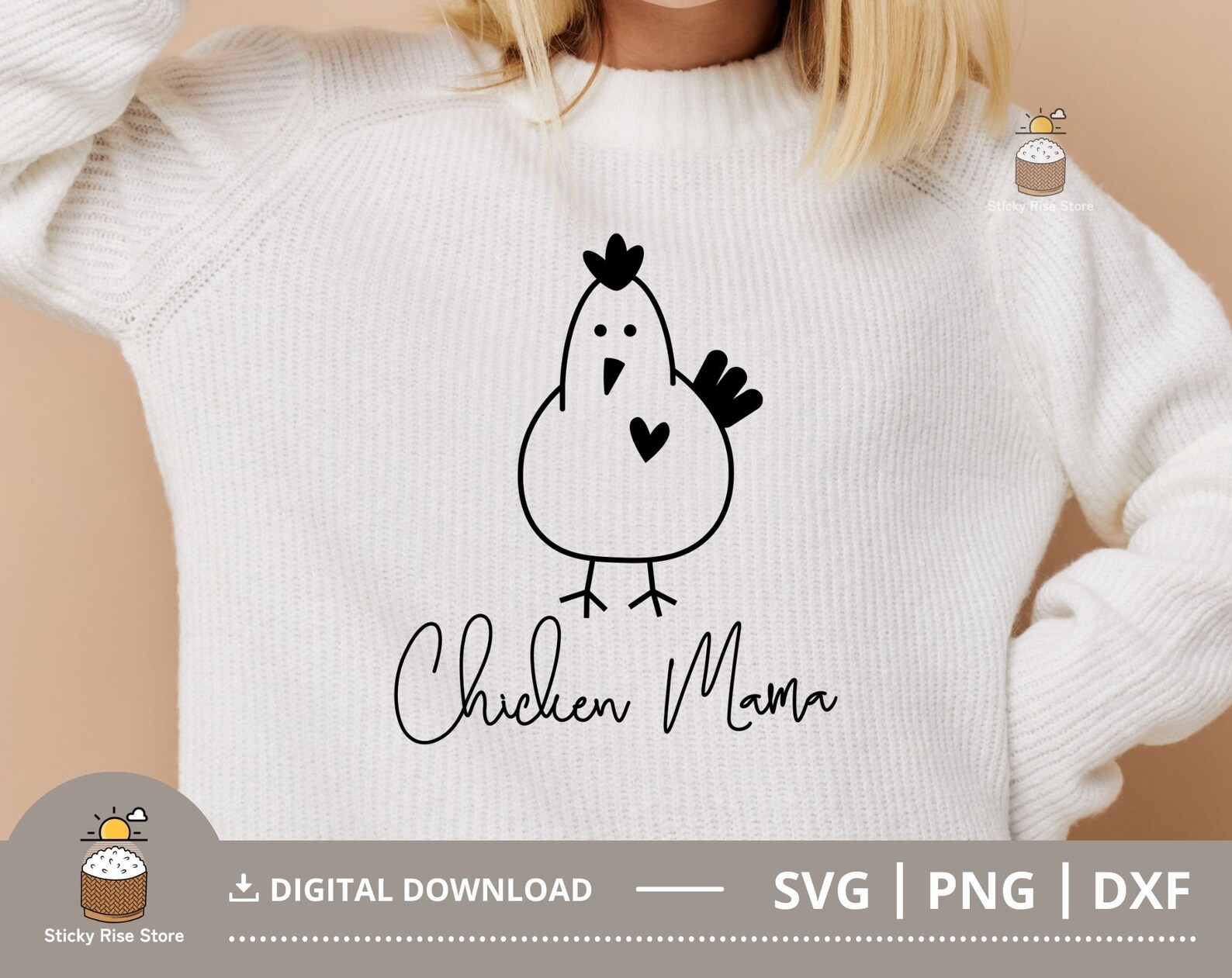 Chicken Mama Svg Crazy Chicken Lady Svg Chicken Mom Svg - Etsy