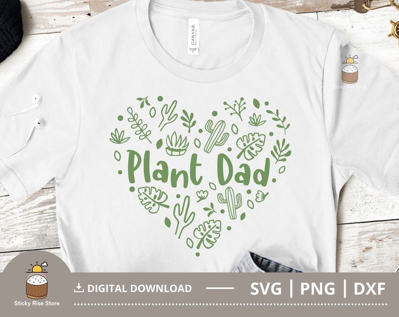 Plant Dad Svg Png, Plants Heart Svg, Plant Daddy Svg, Gardening Svg ...
