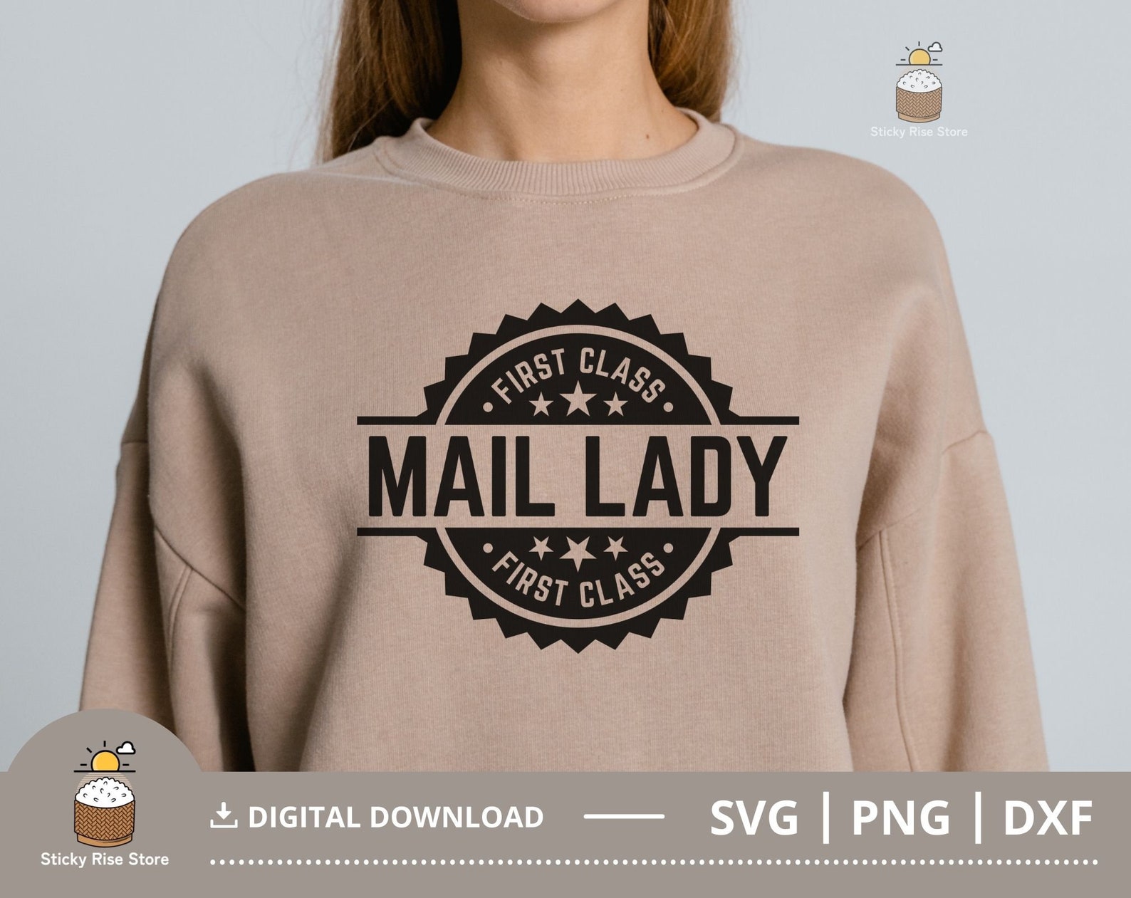 First Class Mail Lady Svg Png Dxf, Funny Women Mail Carrier Svg, Postal ...