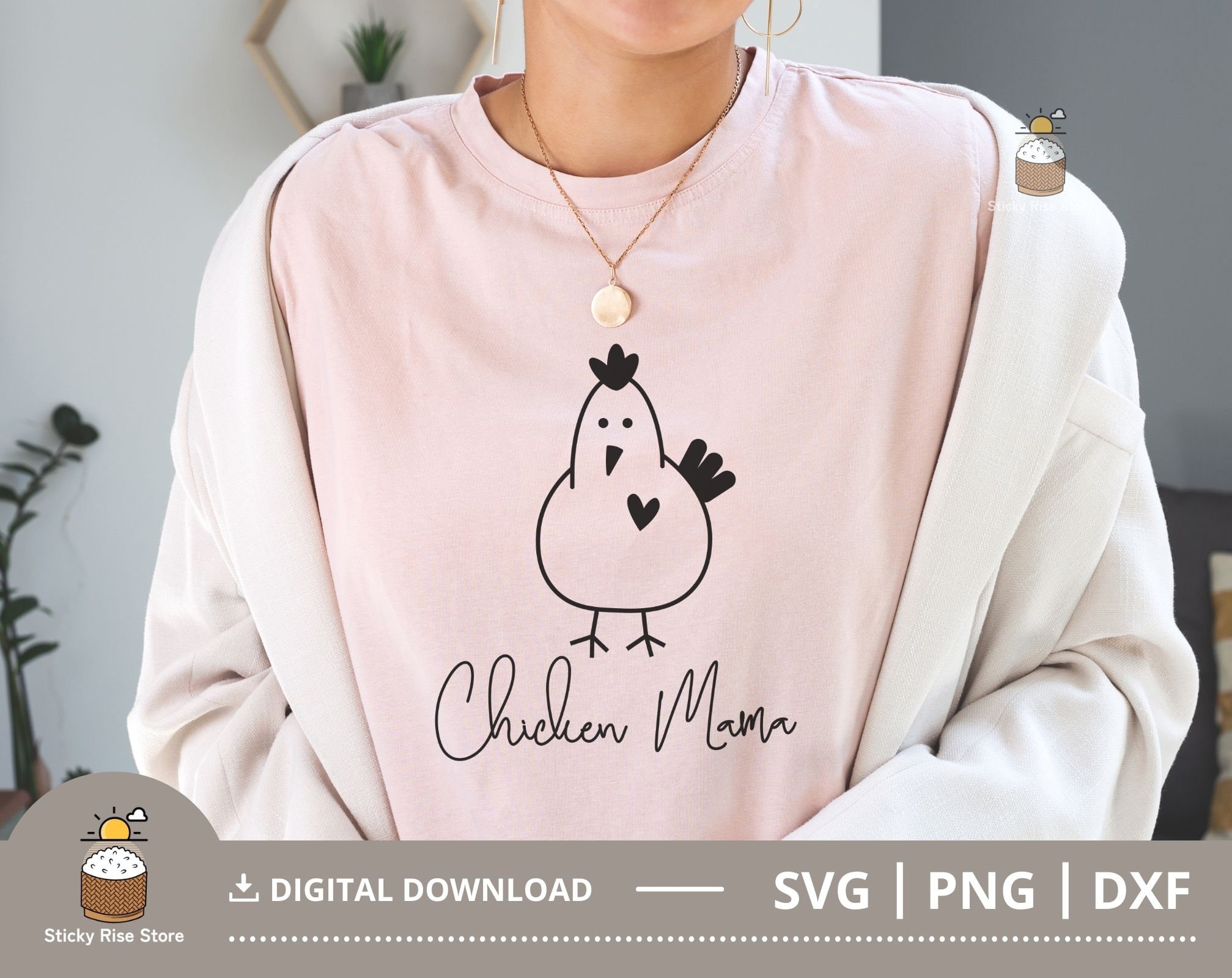 Chicken Mama Svg Crazy Chicken Lady Svg Chicken Mom Svg - Etsy