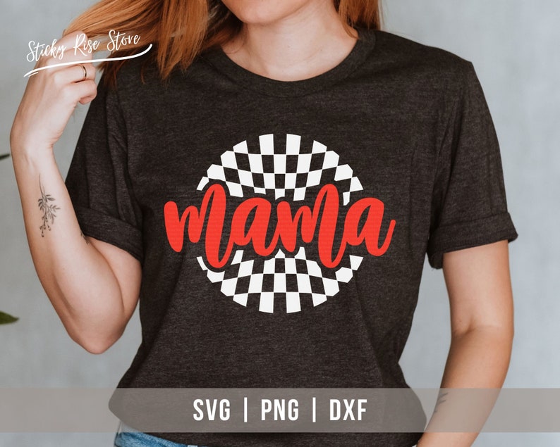 Mama Svg, Checkered Flag Svg, Mother's Day Gifts, Retro Mom Svg, Mom ...