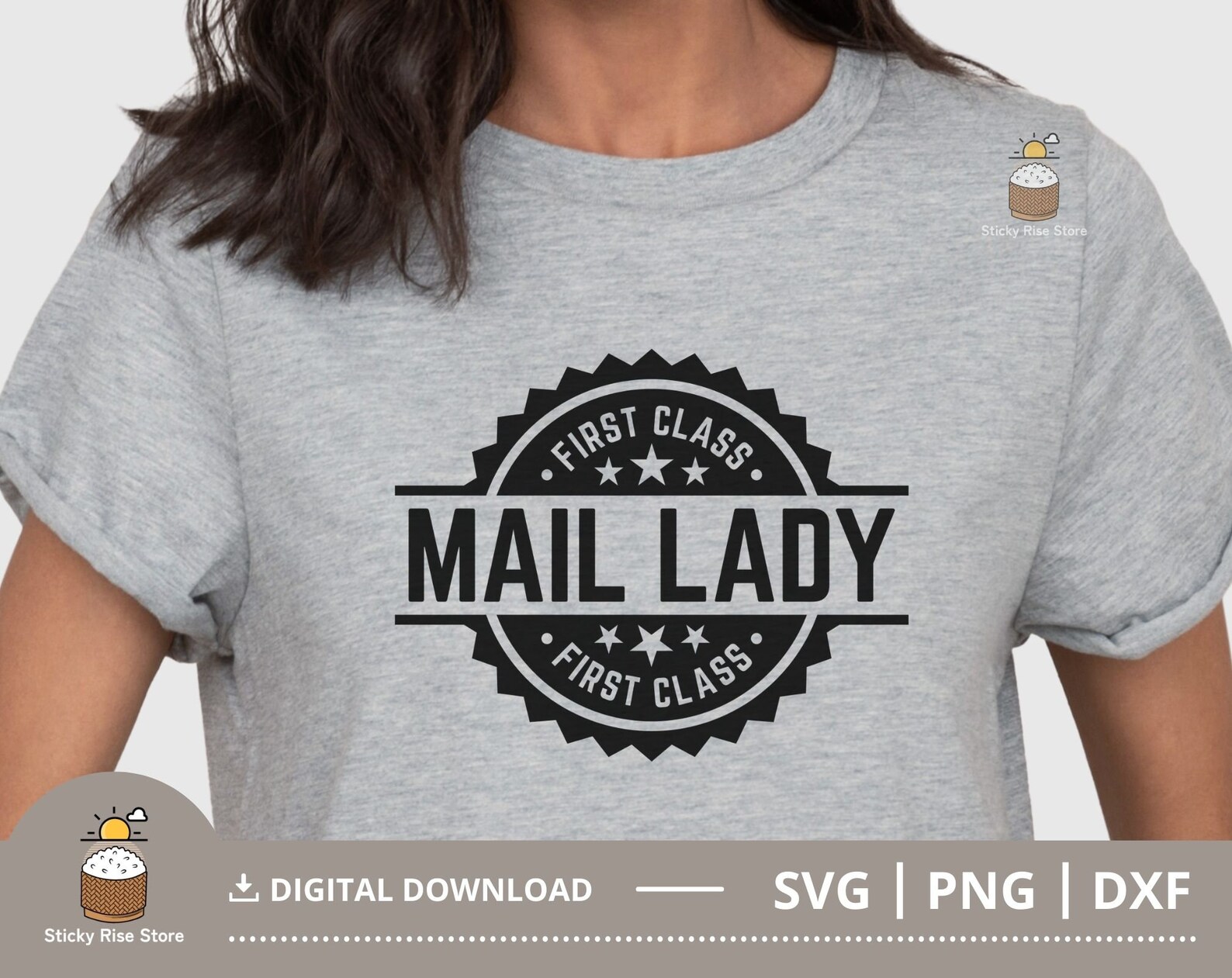 First Class Mail Lady Svg Png Dxf Funny Women Mail Carrier - Etsy