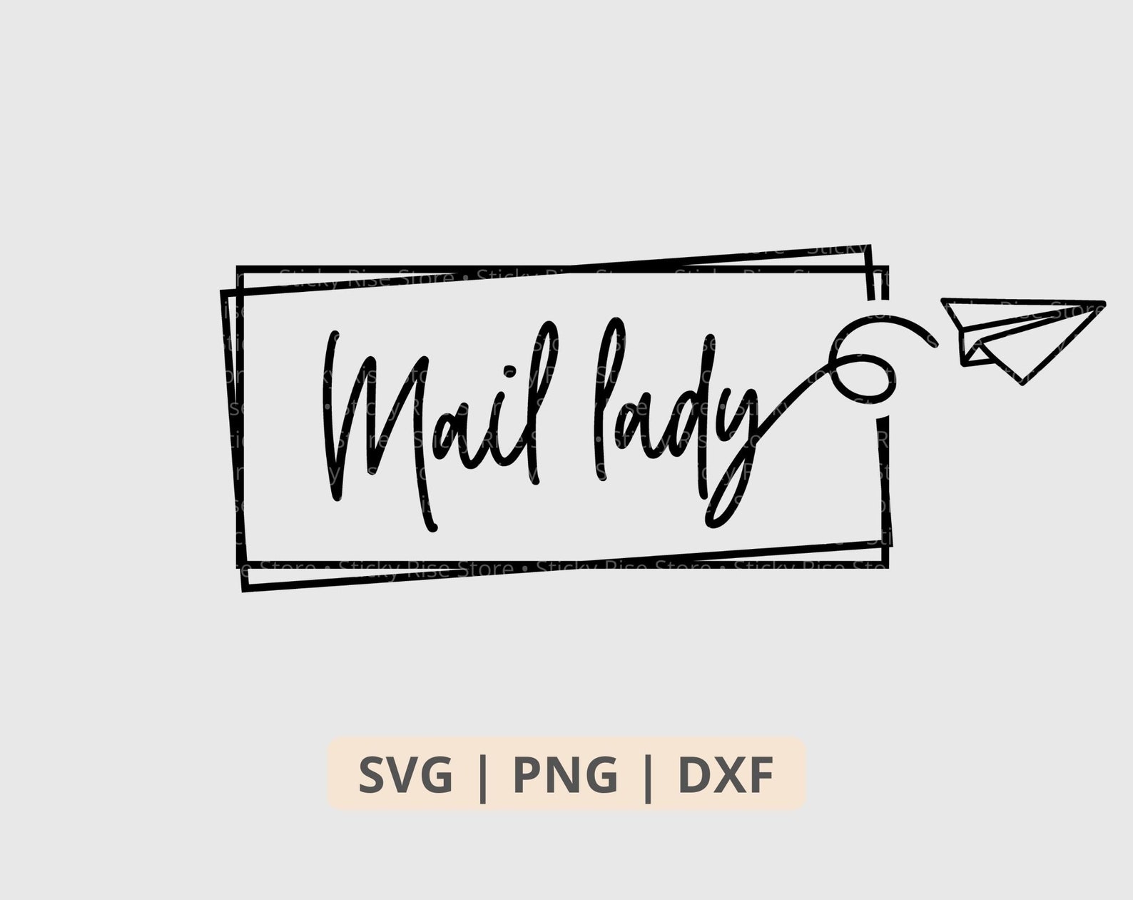Mail Lady Svg Png Dxf, Paper Plane Design, Envelope Svg, Mail Carrier ...