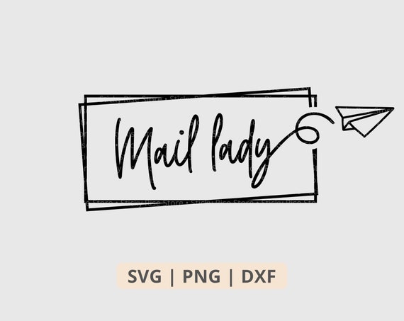 Mail Lady Svg Png Dxf Paper Plane Design Envelope Svg Mail - Etsy