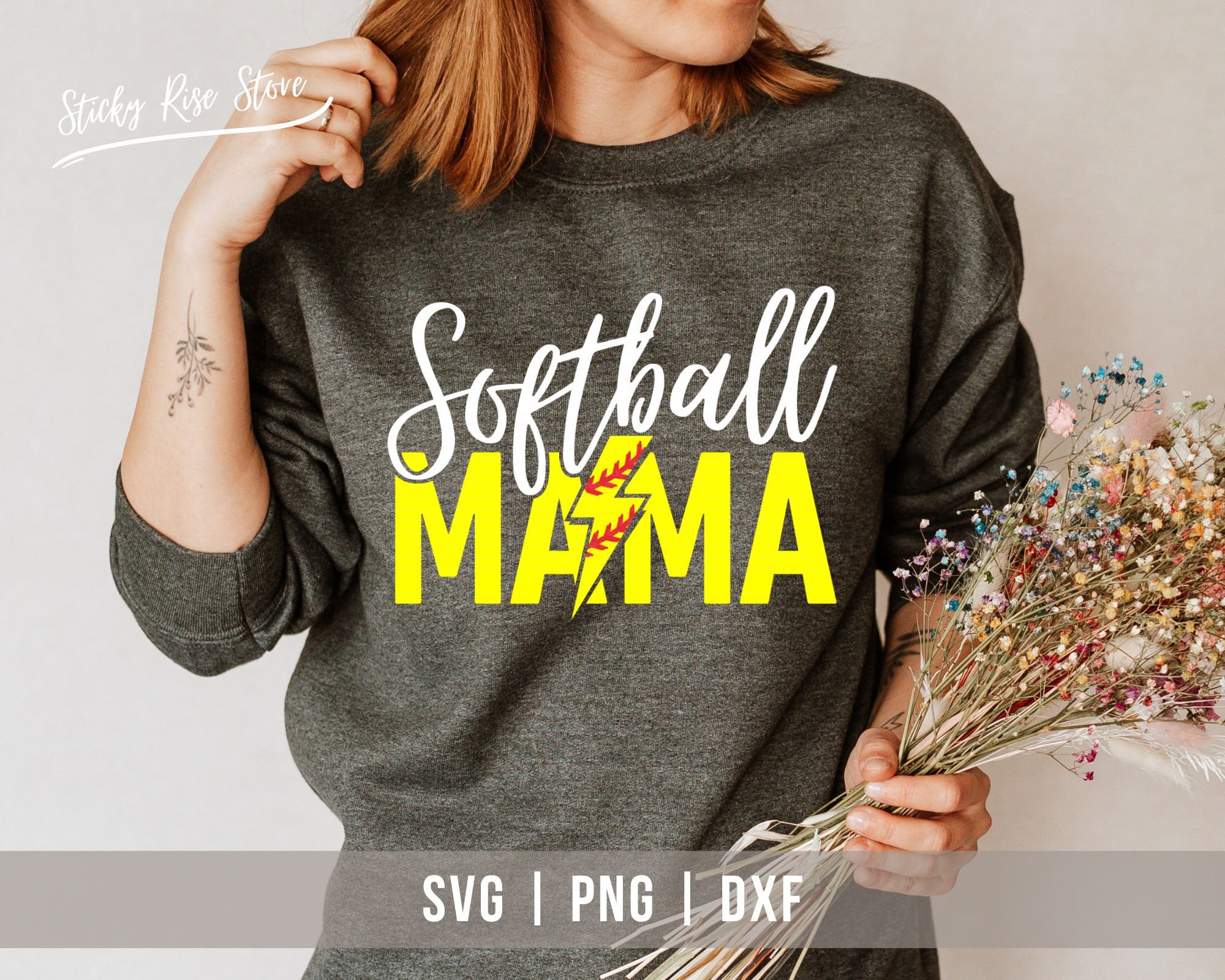Softball Mama Svg Png Dxf, Lightning Bolt Svg, Softball Mom Shirt SVG ...