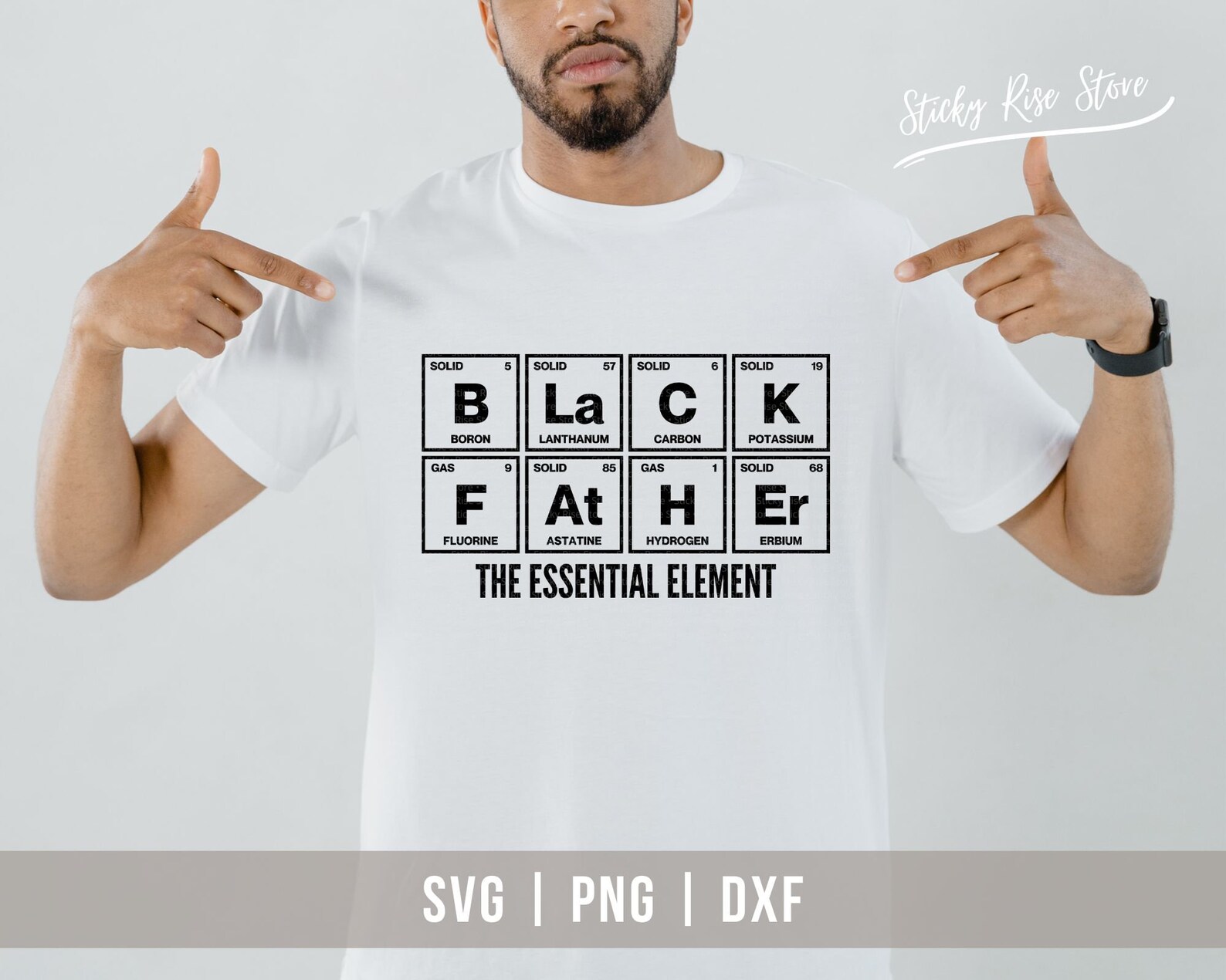 Black Father Svg Png the Essential Element Svg Black Dad - Etsy