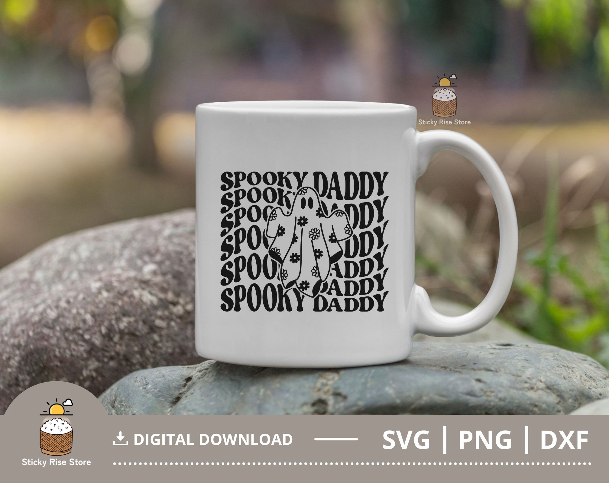 Spooky Daddy Svg Png Halloween Dad Svg Retro Halloween - Etsy