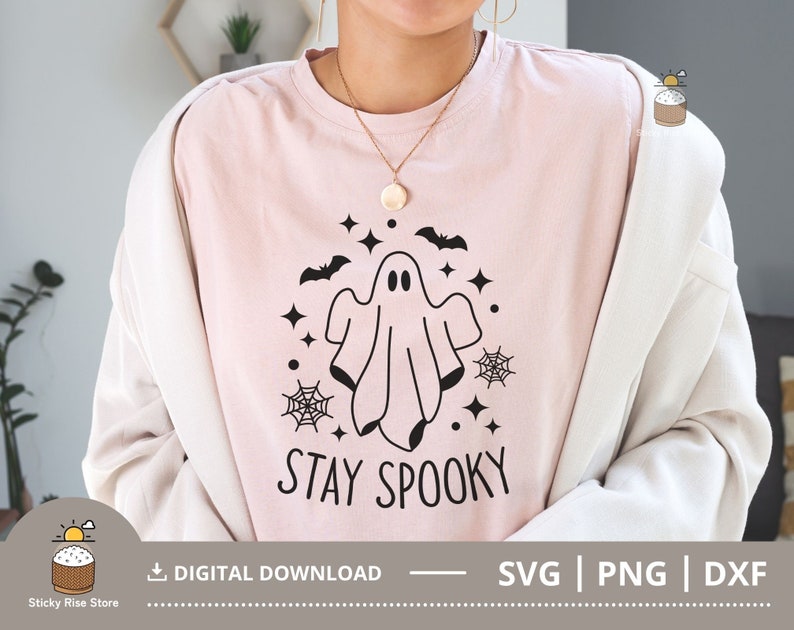 Stay Spooky Svg Ghost Svg Bat Svg Halloween Shirt Svg - Etsy