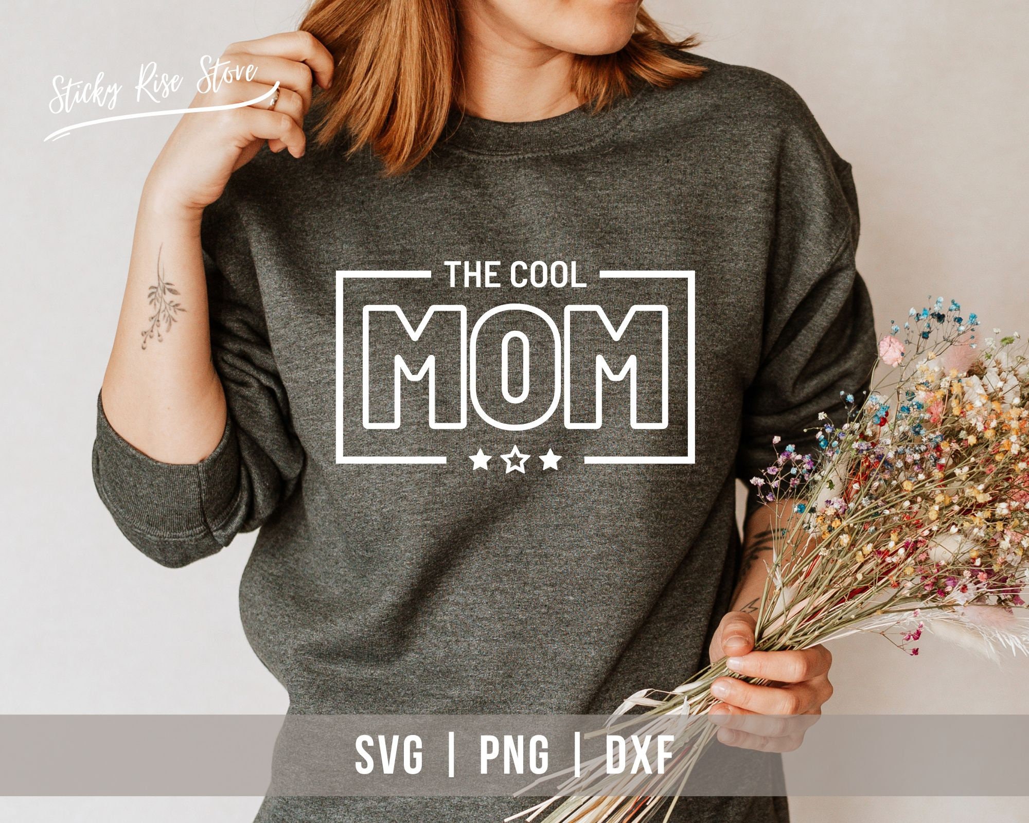 The Cool Mom SVG PNG Mom Life Svg Mama Sublimation Mothers - Etsy