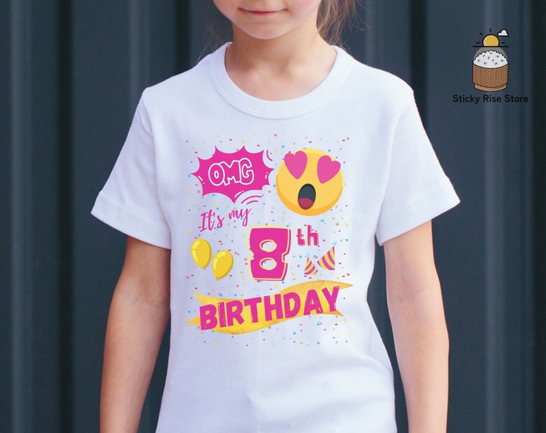 OMG Its My Birthday PNG 1st 2nd 3rd 4th 5th 6th 7th 8th 9th | Etsy