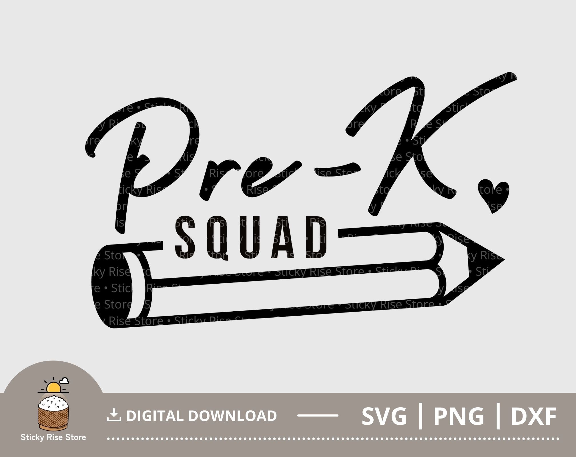 Pre-k Squad SVG, Pre K Teacher Shirt Svg, Pencil Design, Preschool SVG ...