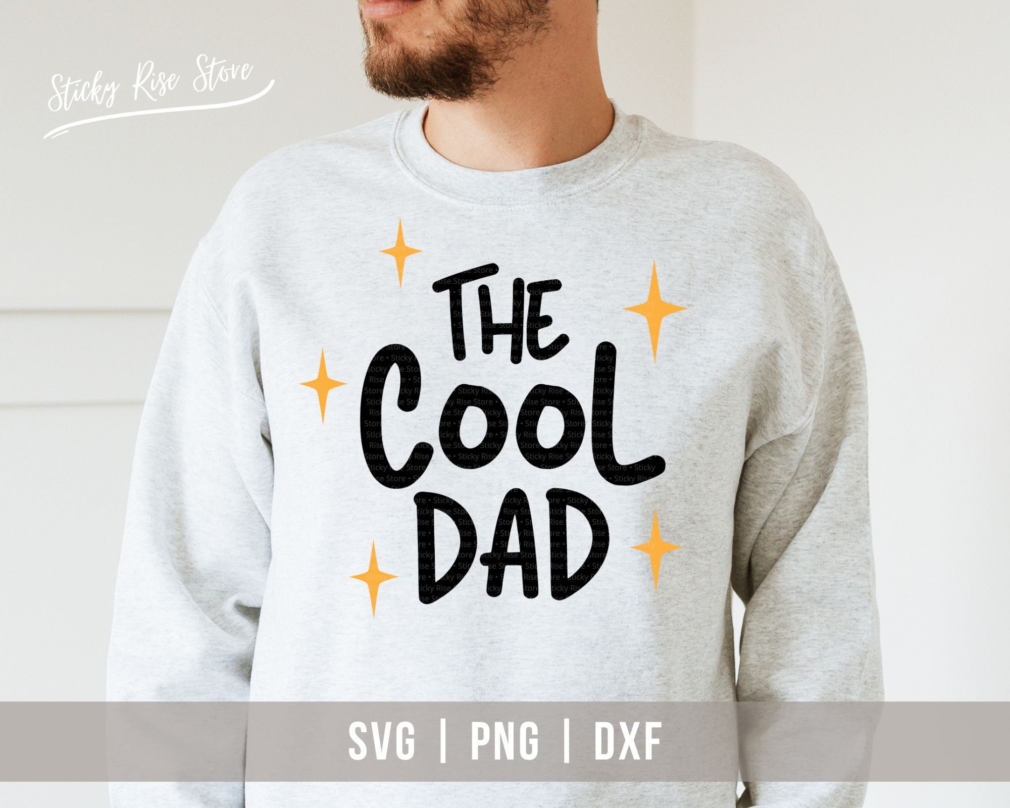 The Cool Dad SVG PNG, Best Dad Ever SVG, Cute Dad Shirt Svg, Father's ...