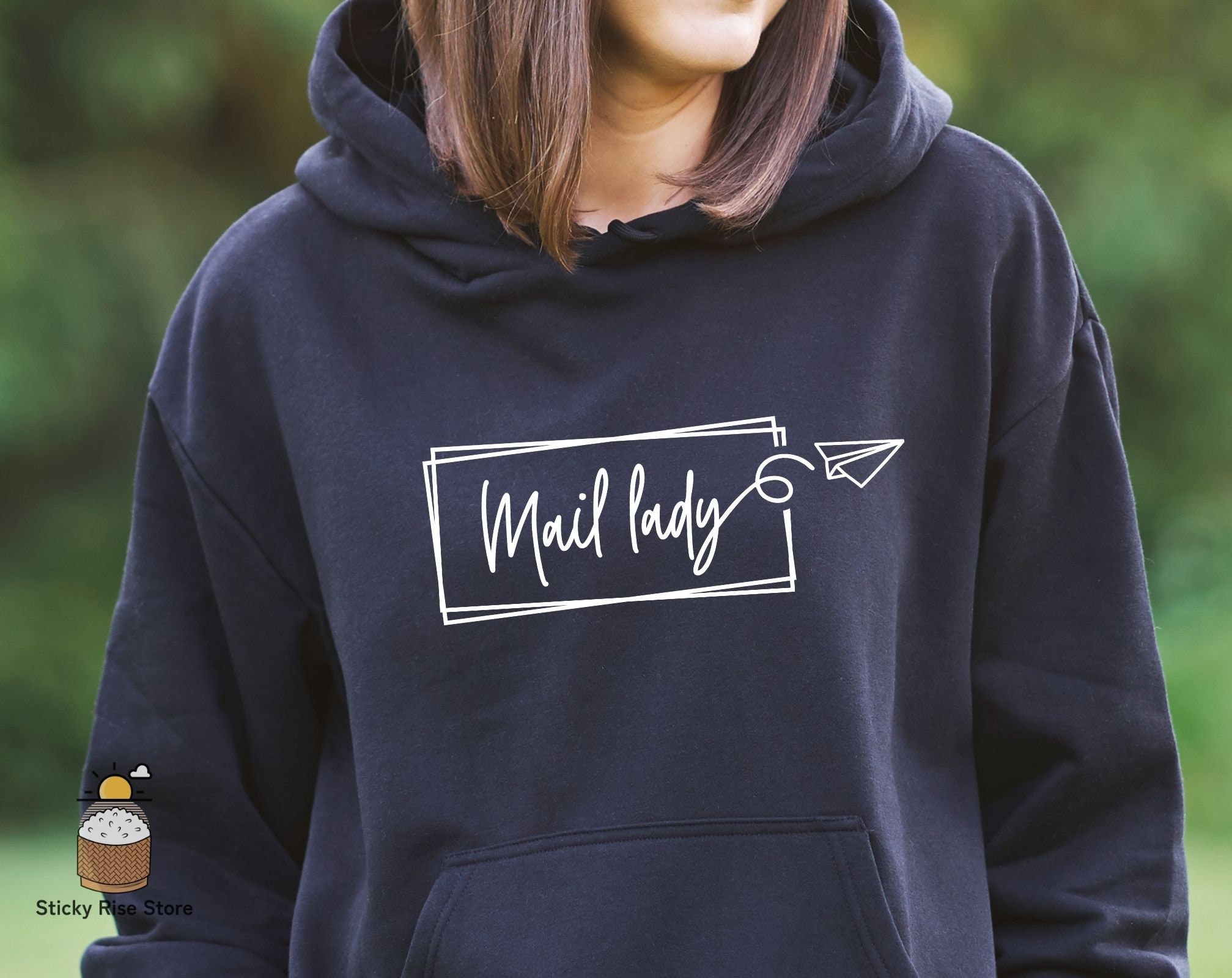 Mail Lady Svg Png Dxf, Paper Plane Design, Envelope Svg, Mail Carrier ...