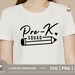 Pre-k Squad SVG, Pre K Teacher Shirt Svg, Pencil Design, Preschool SVG ...