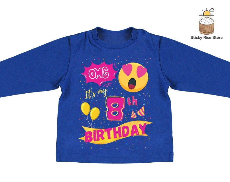 OMG Its My Birthday PNG 1st 2nd 3rd 4th 5th 6th 7th 8th 9th - Etsy