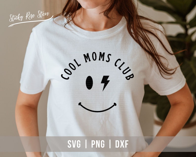 Cool Moms Club Svg Png, Mothers Day Svg, Mom Shirt Svg, Trendy Mama Svg ...