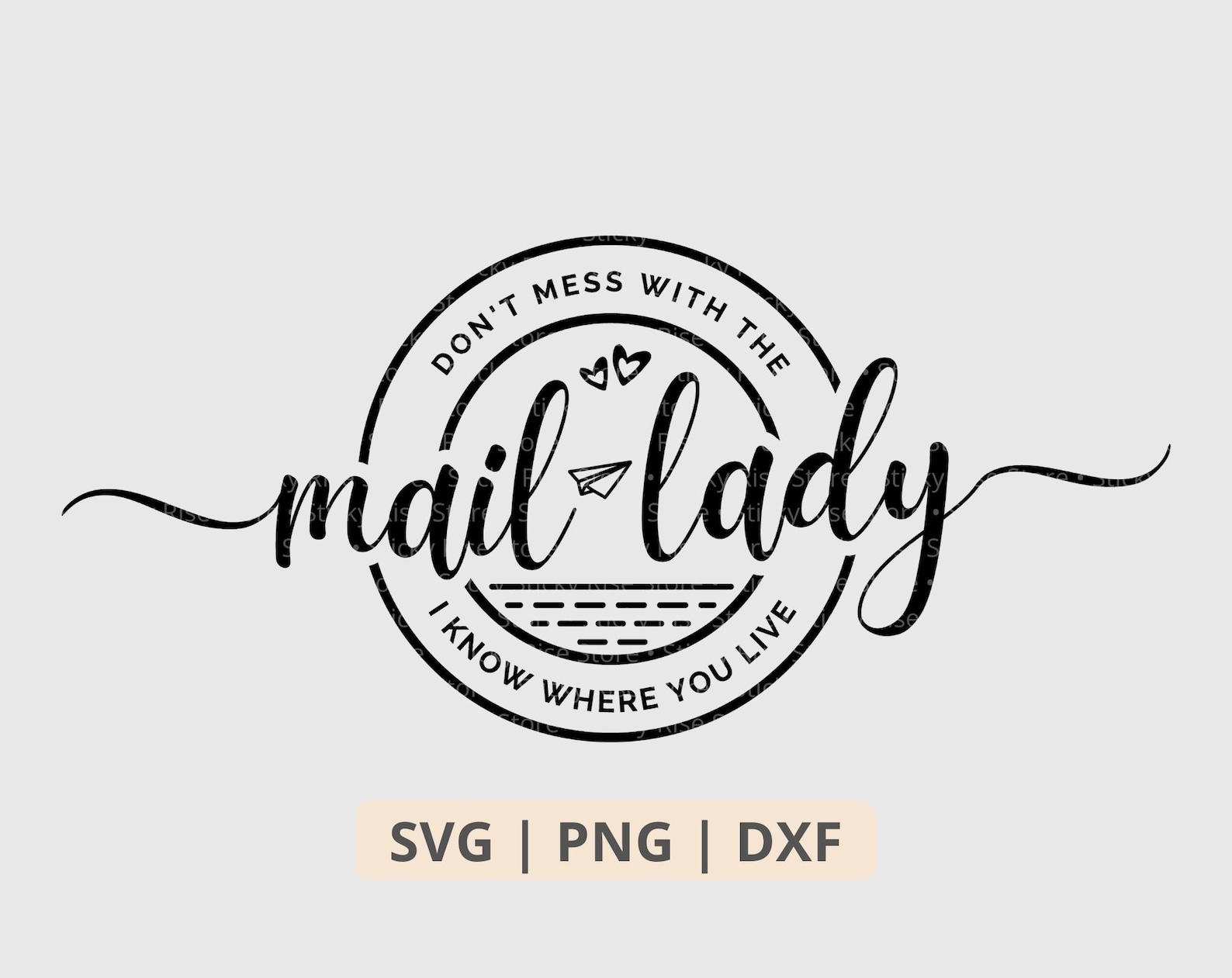 Don't Mess With the Mail Lady Svg, Funny Women Mail Carrier Svg, Postal ...