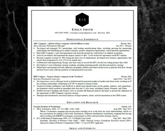 Modern Firefighter Resume Template - Etsy