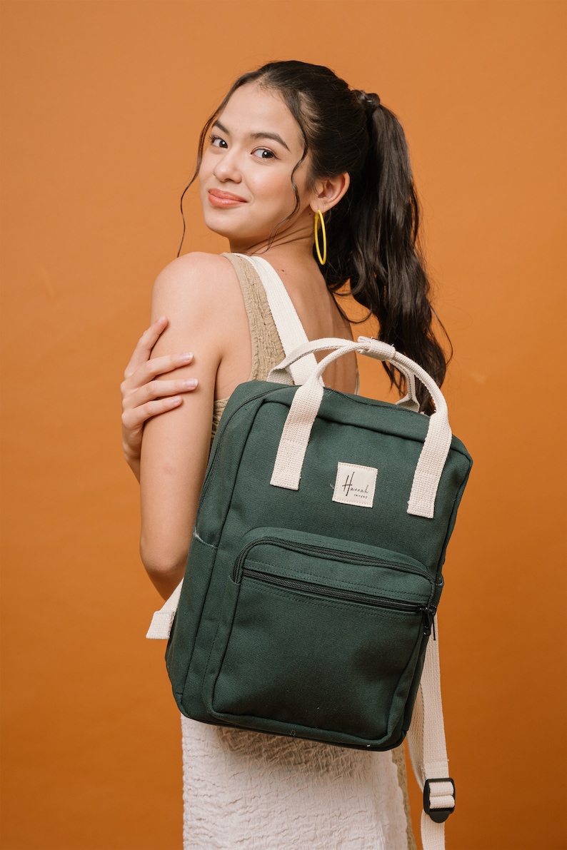 Canvas Backpack Aki Backpack for Woman Travel Backpack - Etsy