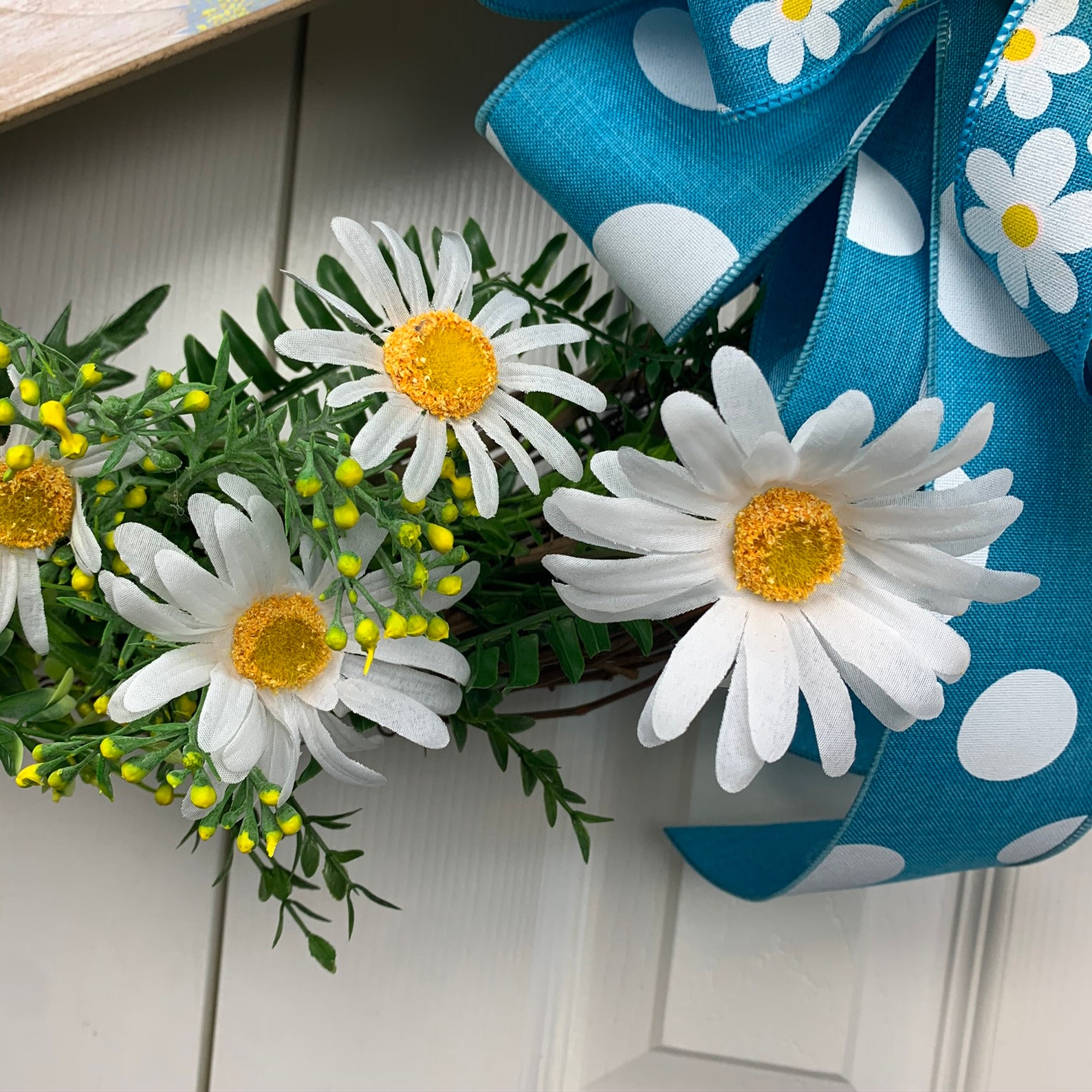 Daisy Wreath, Daisy Welcome Wreath, Everyday Wreath - Etsy
