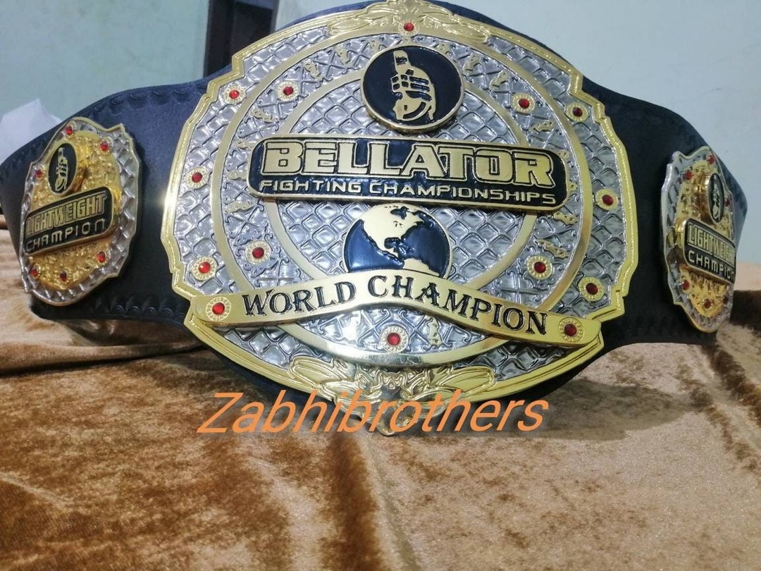 BELLATOR World Fighting Championships Mma Belt 4mm Zinc Dual - Etsy