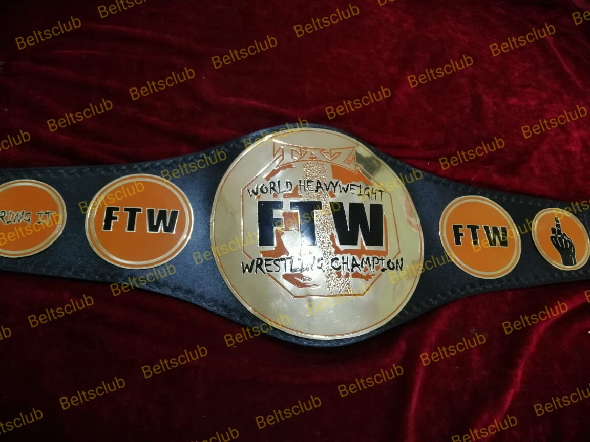ECW TAZ FTW World Heavyweight Wrestling Champion Belt Ecw - Etsy