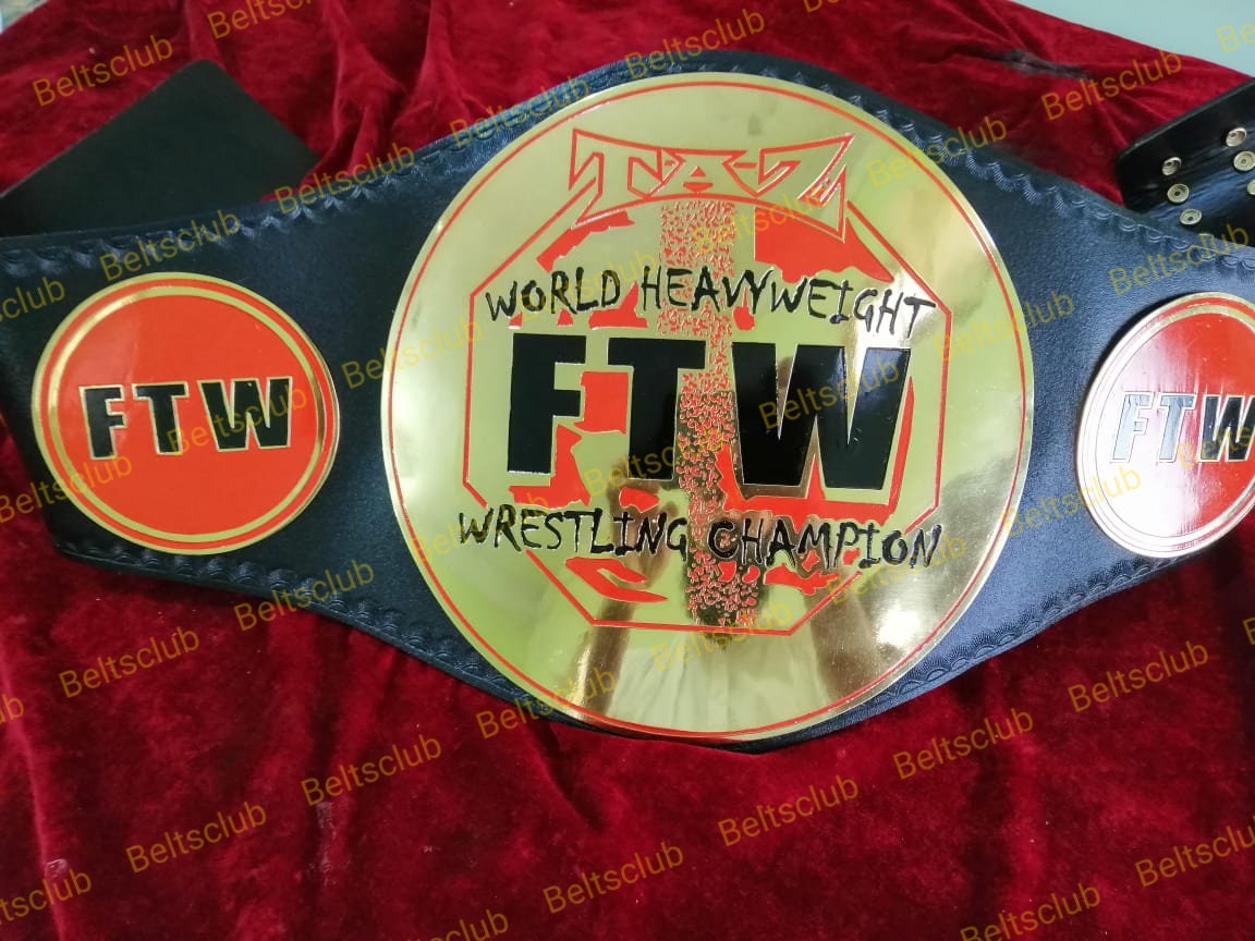 ECW TAZ FTW World Heavyweight Wrestling Champion Belt Ecw - Etsy