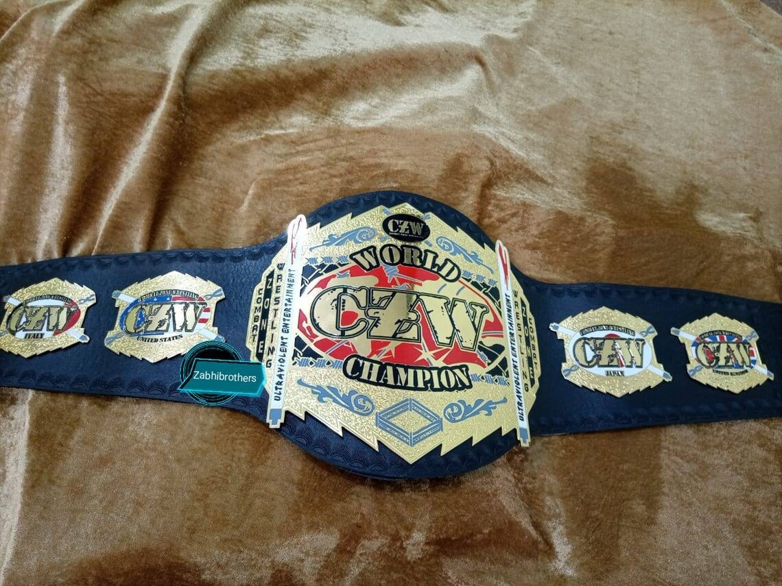 CZW World Championship Wrestling Replica Belt - Etsy