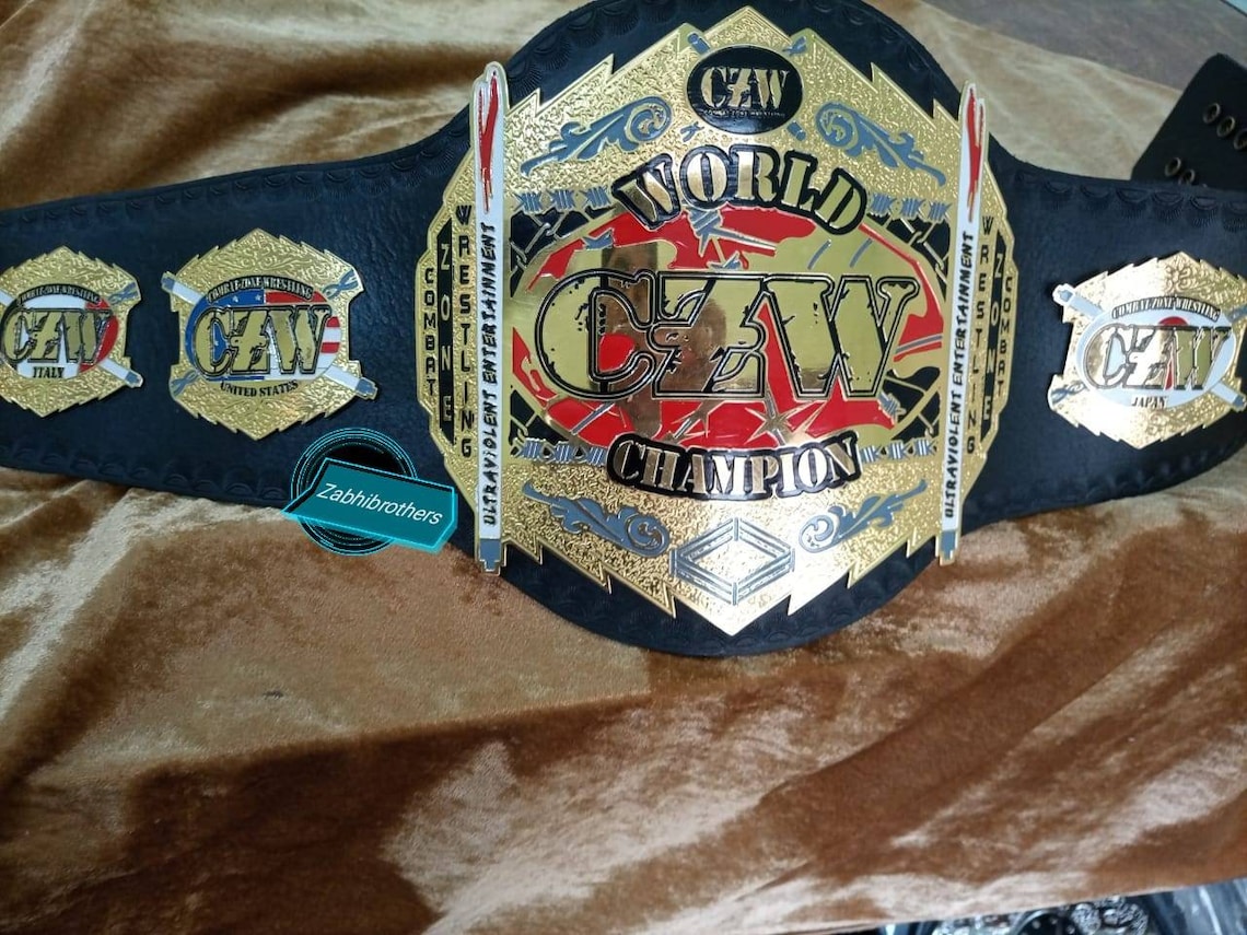 CZW World Championship Wrestling Replica Belt - Etsy