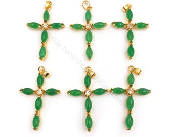 Jade Cross Pendant - Etsy