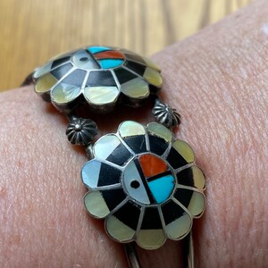 1960's Vintage Zuni Inlay Sun Father Cuff - Etsy