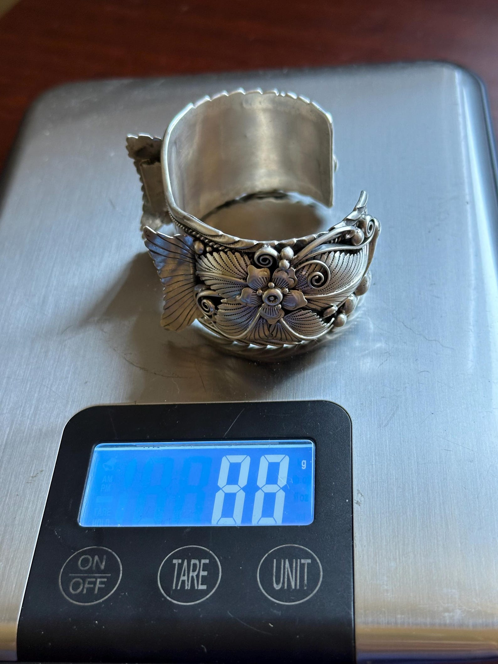 Vintage Navajo Watch Cuff With Intricate Foliate Applique by Apachito ...
