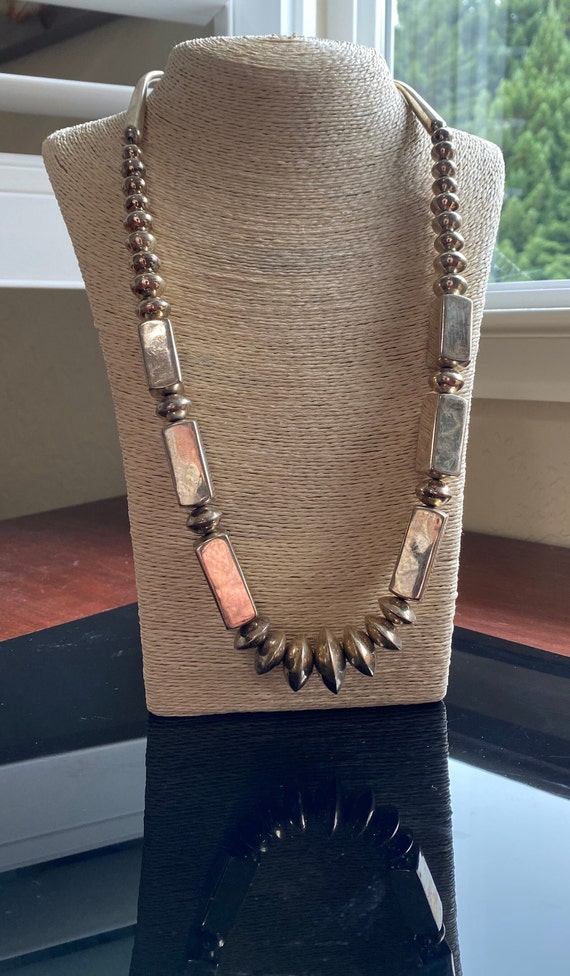 Navajo bench beads sterling - Gem