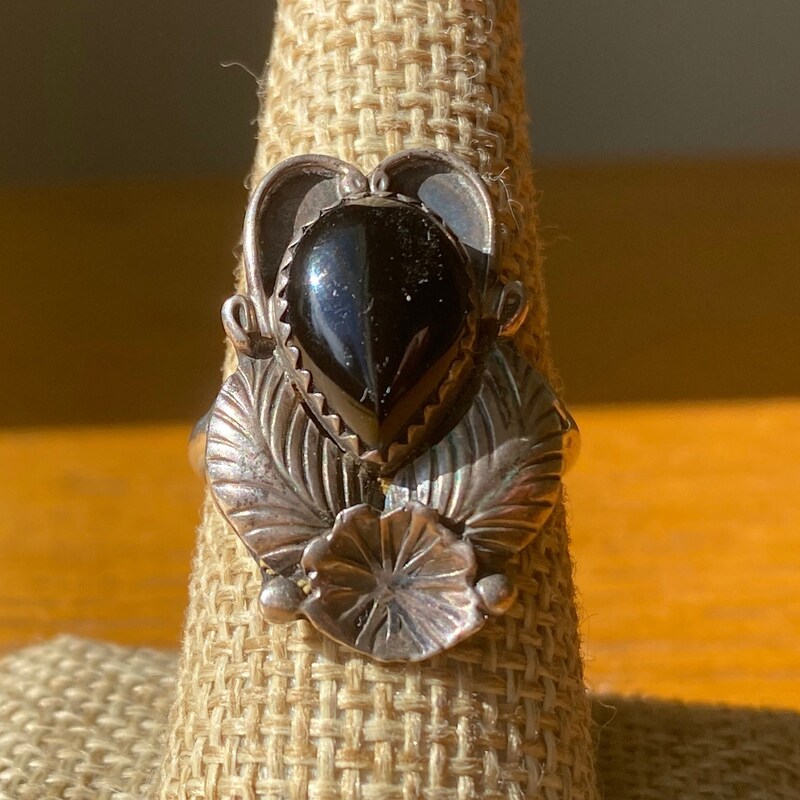 Vintage Onyx Ring - Etsy