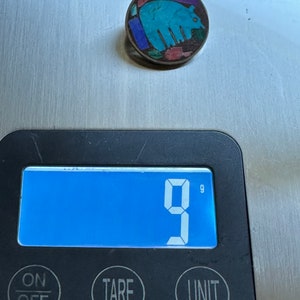 Turza Wells and Andrew Shows Enamel & Inlay Gemstone on Sterling Silver ...