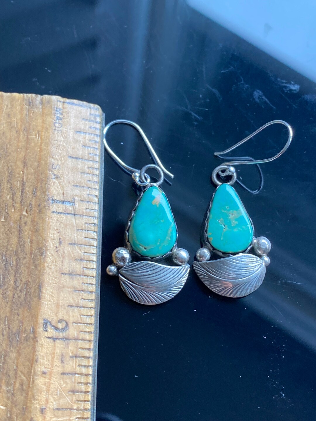 Vintage Navajo Turquoise Dangles by Morningstar - Etsy