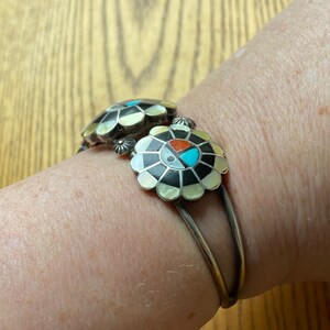 1960's Vintage Zuni Inlay Sun Father Cuff - Etsy