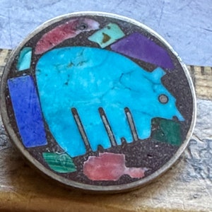 Turza Wells and Andrew Shows Enamel & Inlay Gemstone on Sterling Silver ...