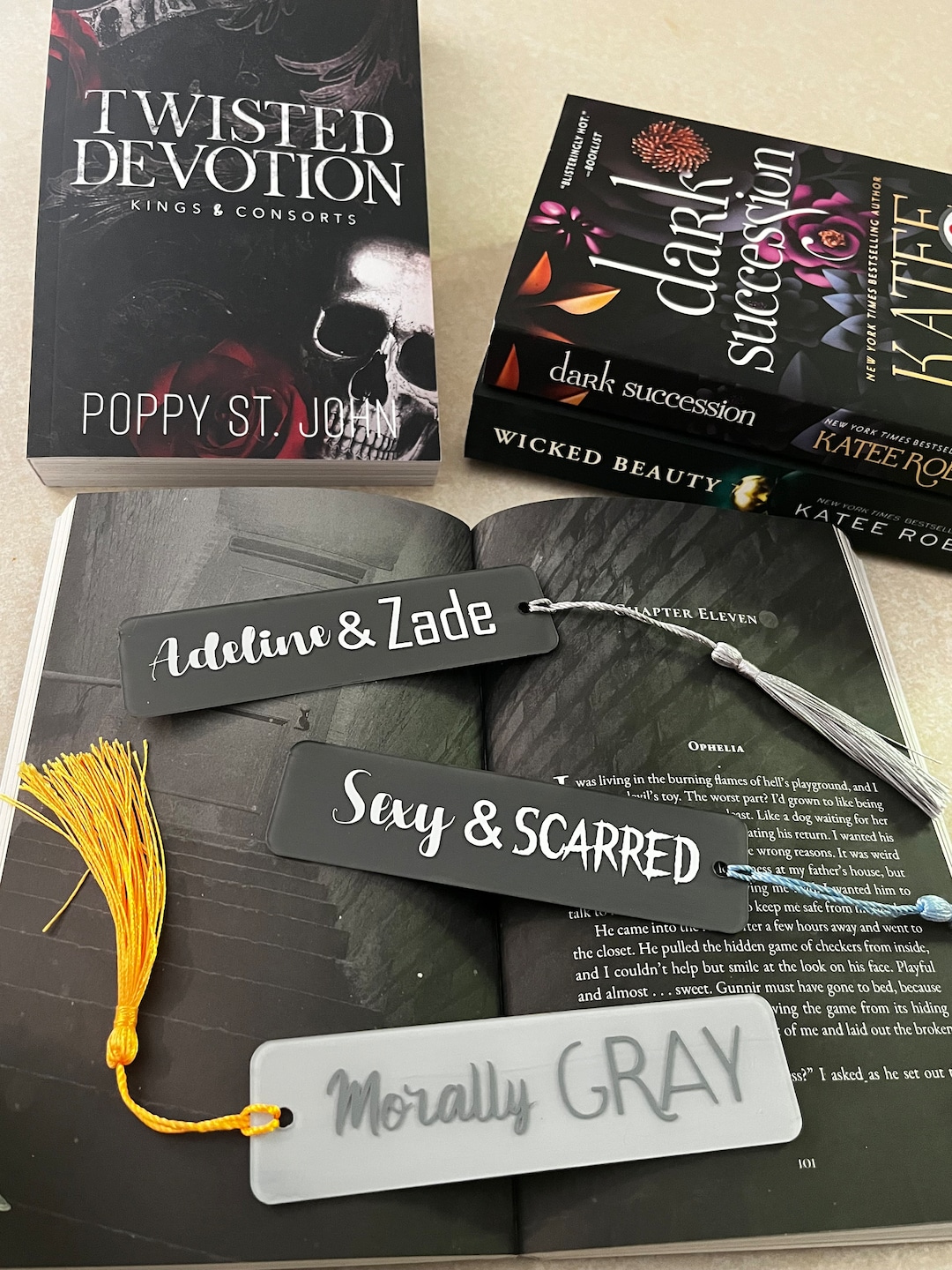 Dark Romance Smut Bookmarks Etsy