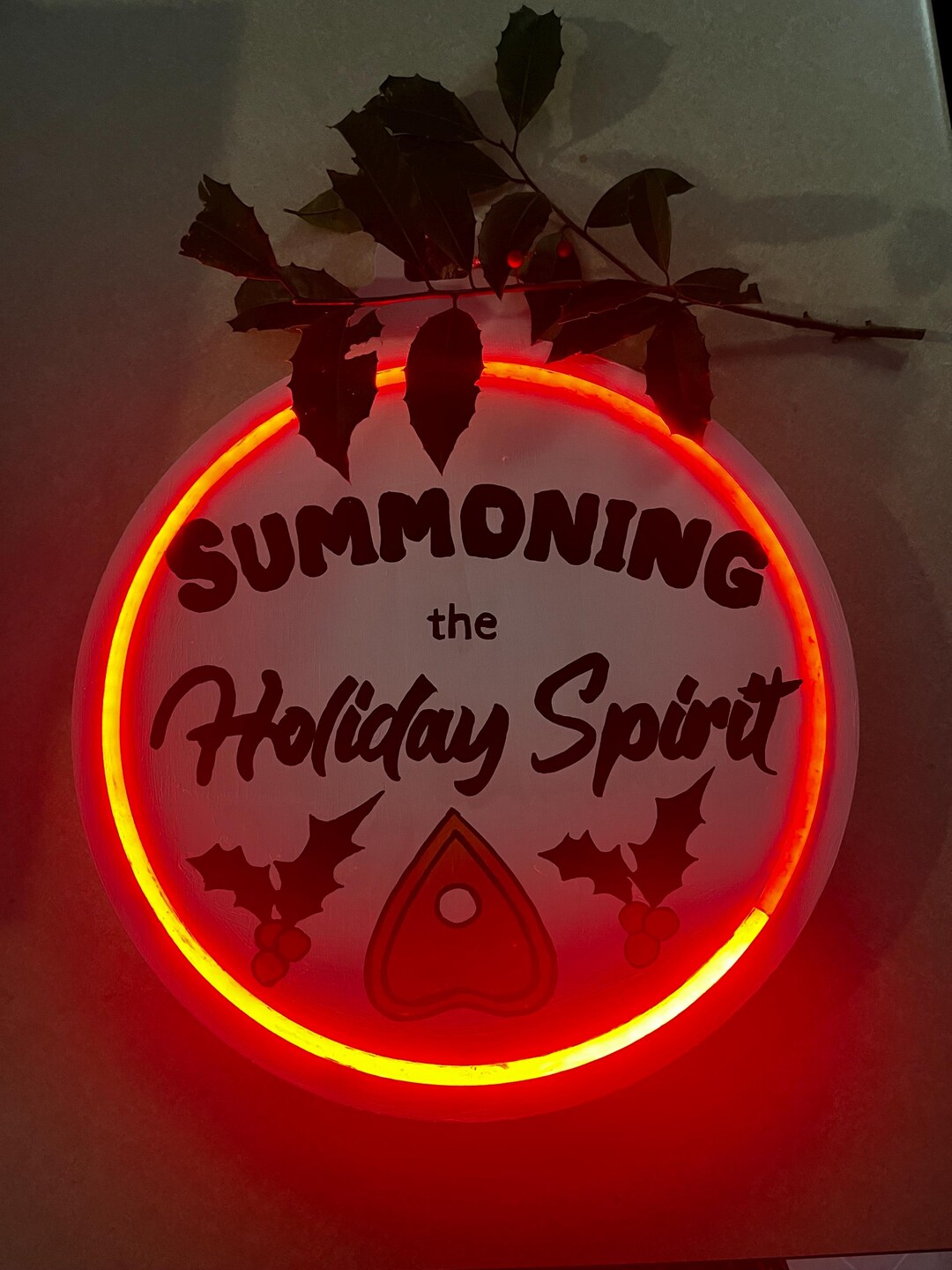 Summoning the Holiday Spirit Sign - Etsy