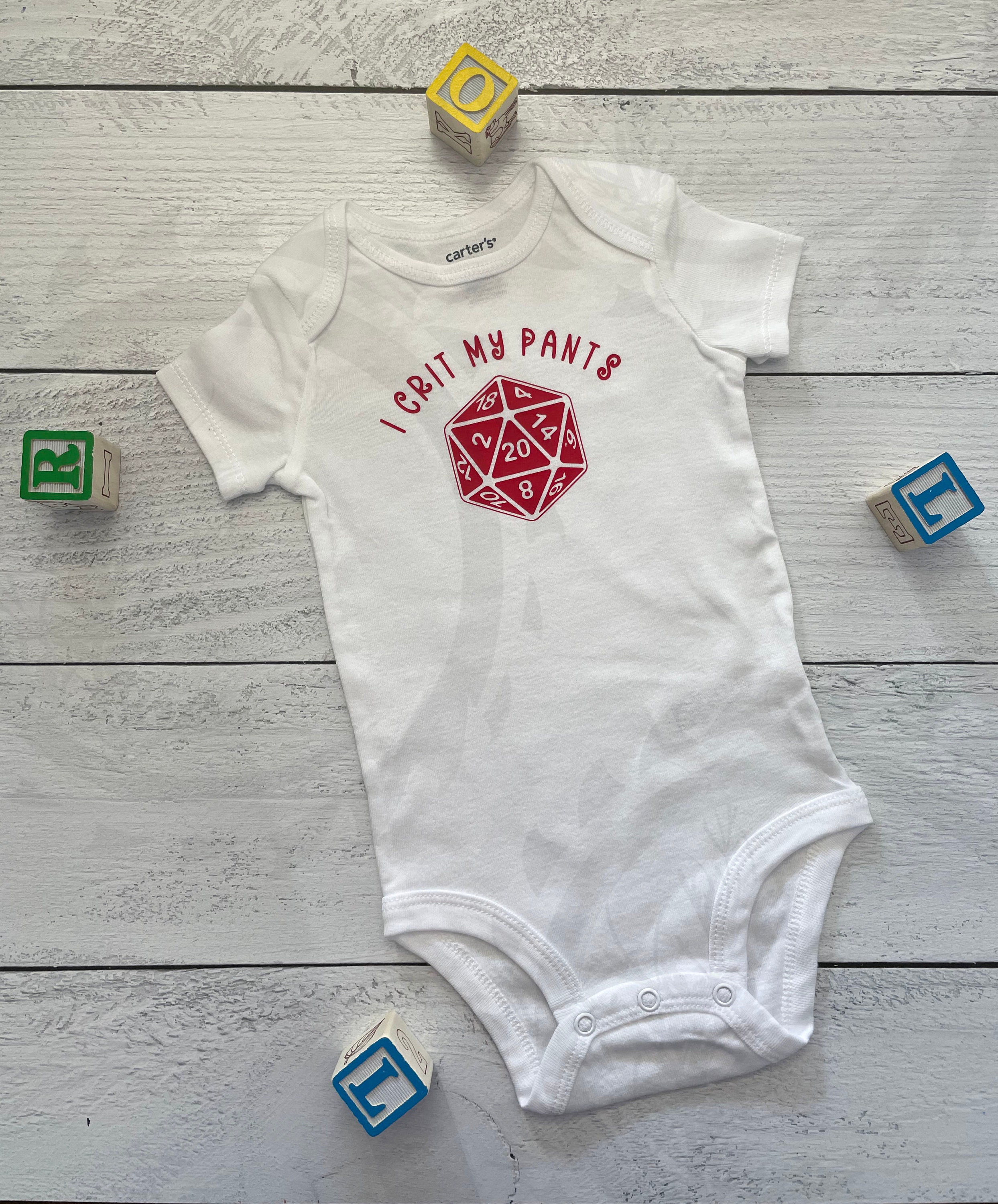 I Crit My Pantsbaby Bodysuit-dungeon and Dragons Baby | Etsy