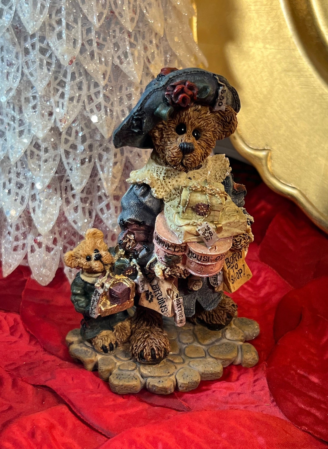 Christmas Boyds Bearstone Figurines Collection Boyd Bears Vintage Boyd ...