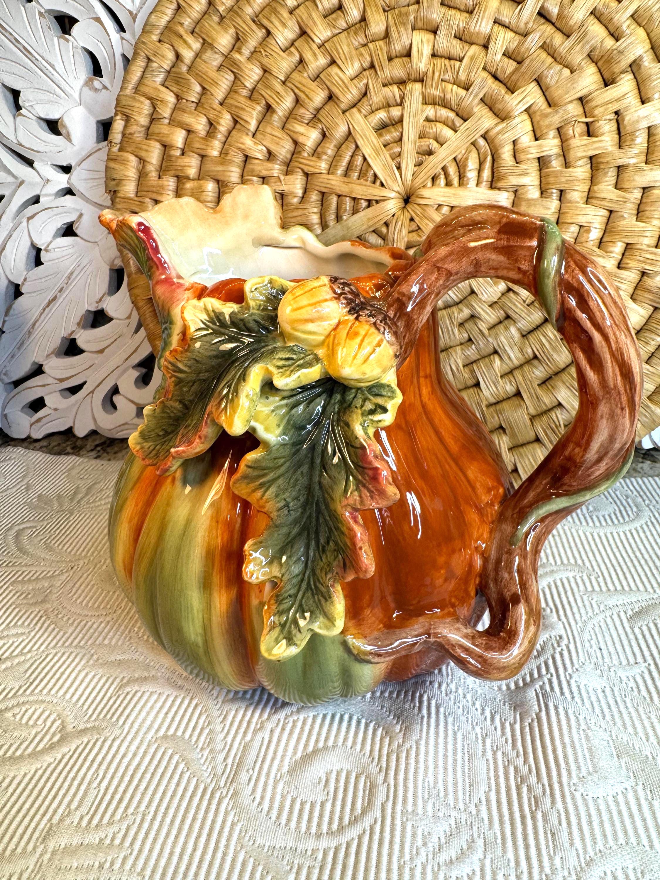 Harvest Figural Collection by Spode ~ Spode Harvest Pumpkin Pitcher ...
