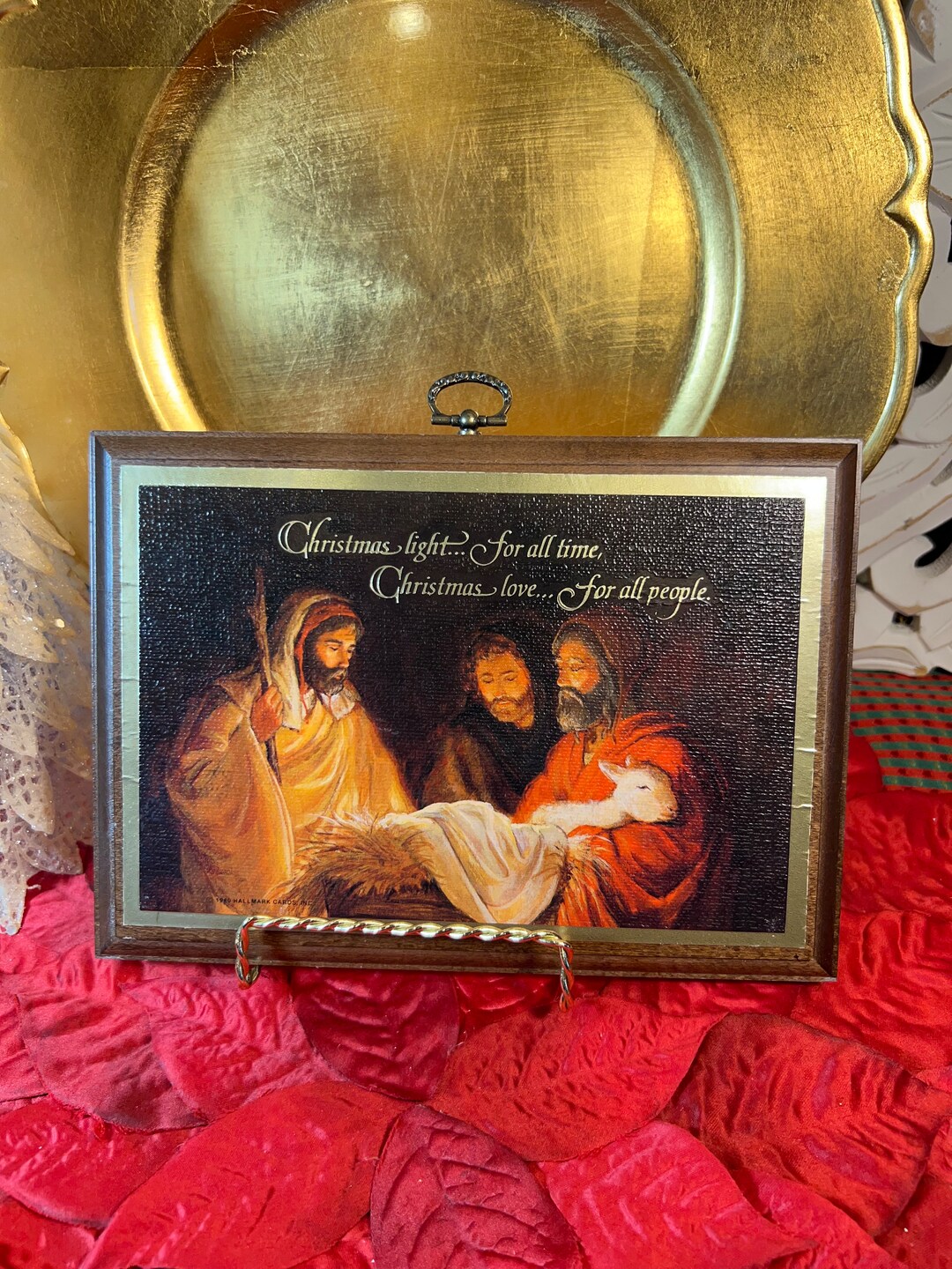 Christmas Nativity Plaque ~ Holy Family Nativity Scene ~ Christmas Eve ...