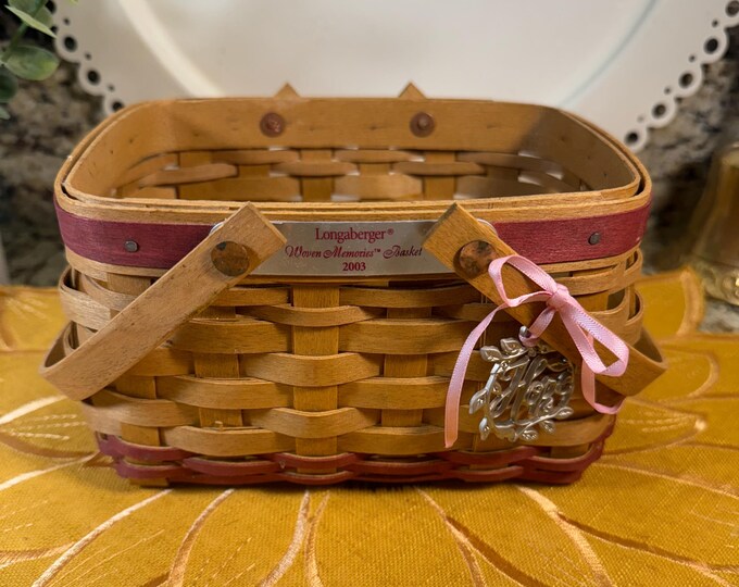 Woven Memories Longaberger Basket, Longaberger ~ Basket With Hope ...