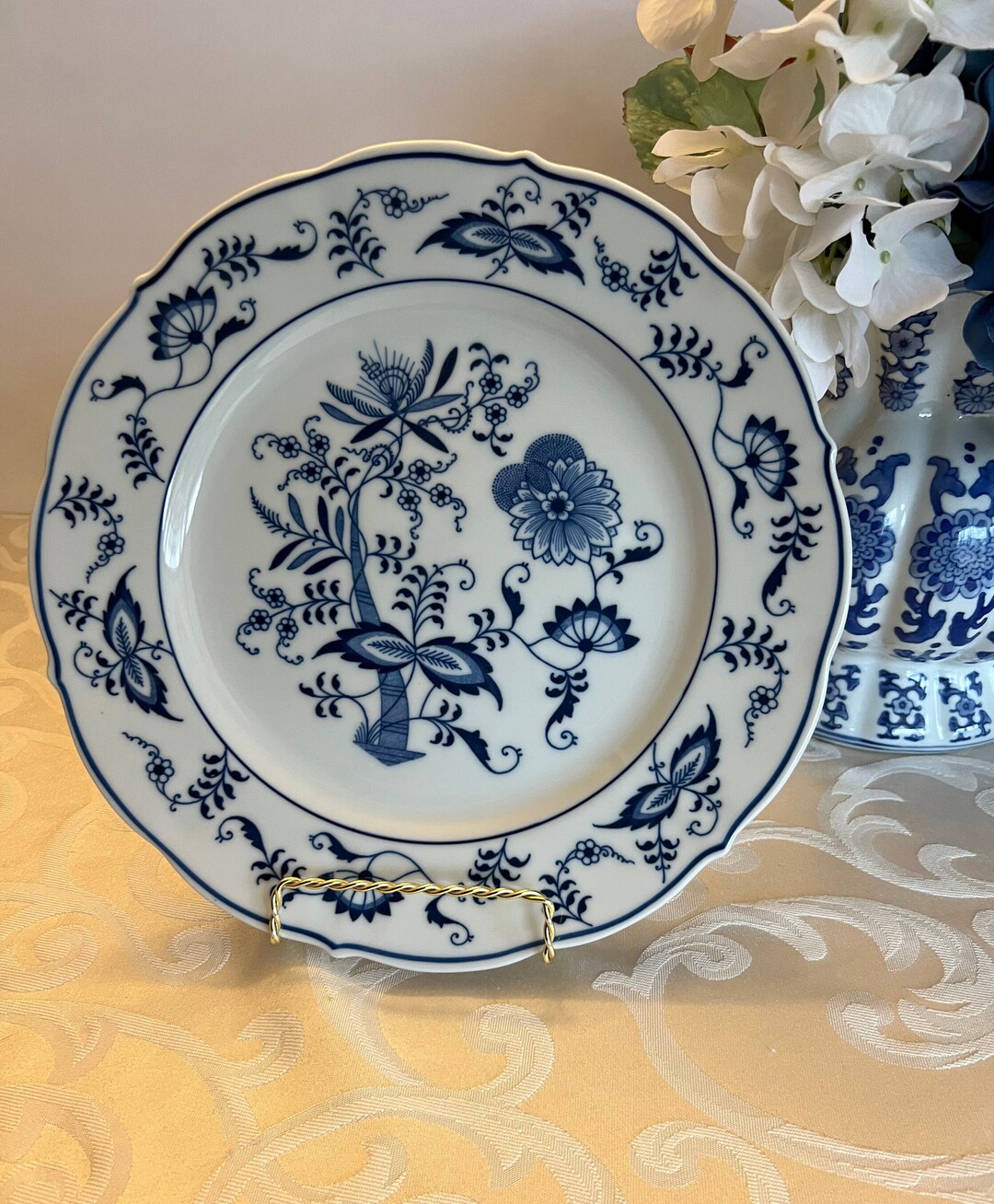 Blue Danube Dinner Plates Japan, Blue Onion Pattern Dishes - Etsy